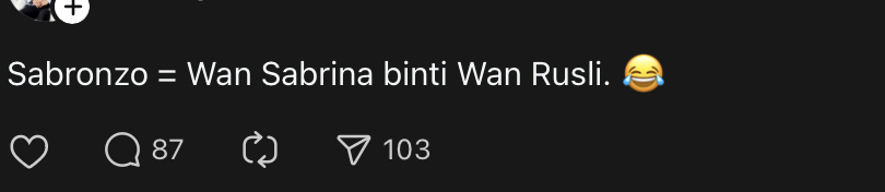 Lepas Tular Foto Kahwin, Nama Sebenar Sabronzo Jadi Topik Hangat Netizen - “Baru Tahu Nama ...